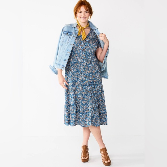 Sonoma Goods For Life | Dresses | Sonoma Goods For Life Button Front ...